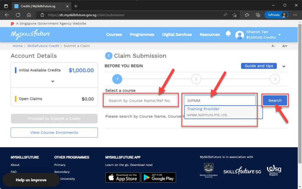 How to check and claim my SkillsFuture Credit? - SIPMM | Singapore ...