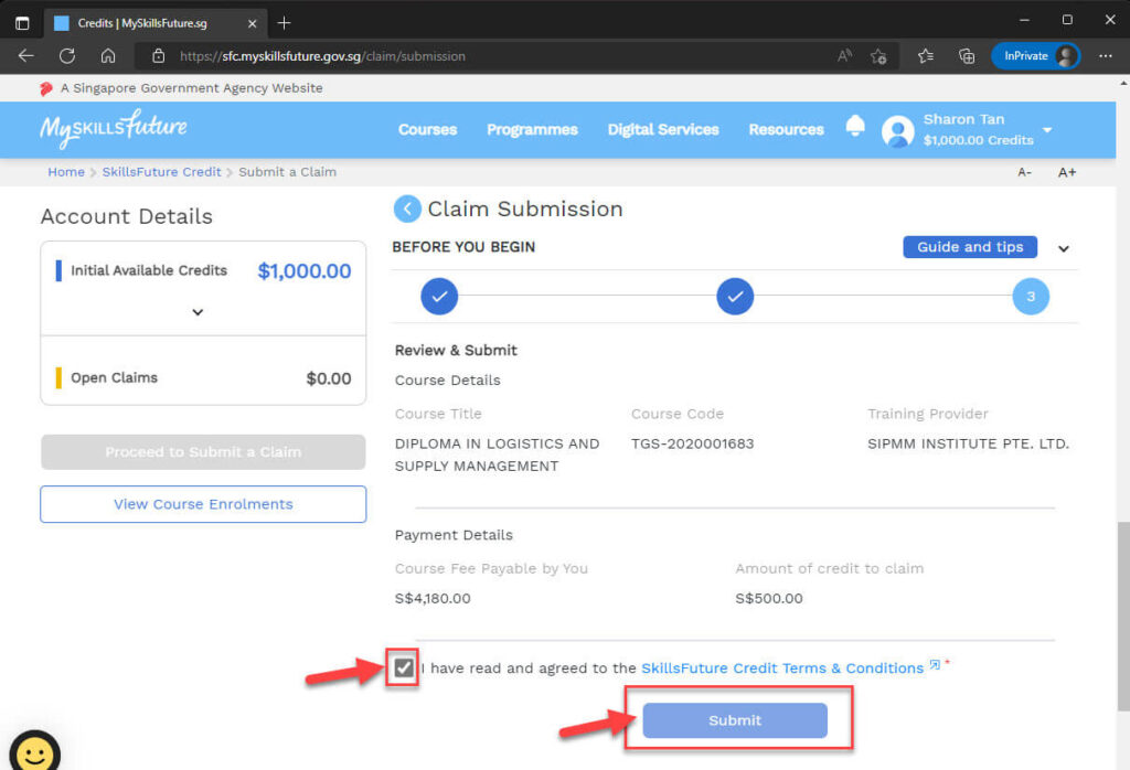 How to check and claim my SkillsFuture Credit? - SIPMM | Singapore ...